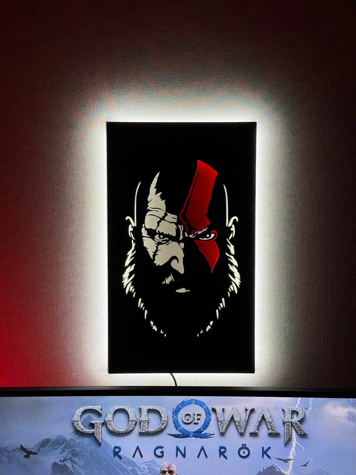 Светильник светодиодный 'Бог Войны: Кратос' (God of War) цвет подсветки белый