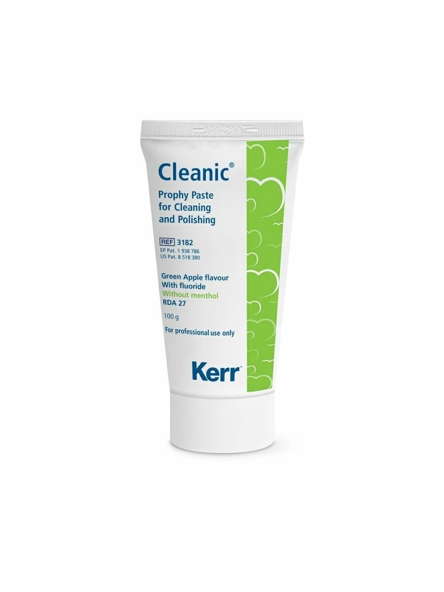 Cleanic паста со вкусом яблока, в тюбике, 100 г, Kerr