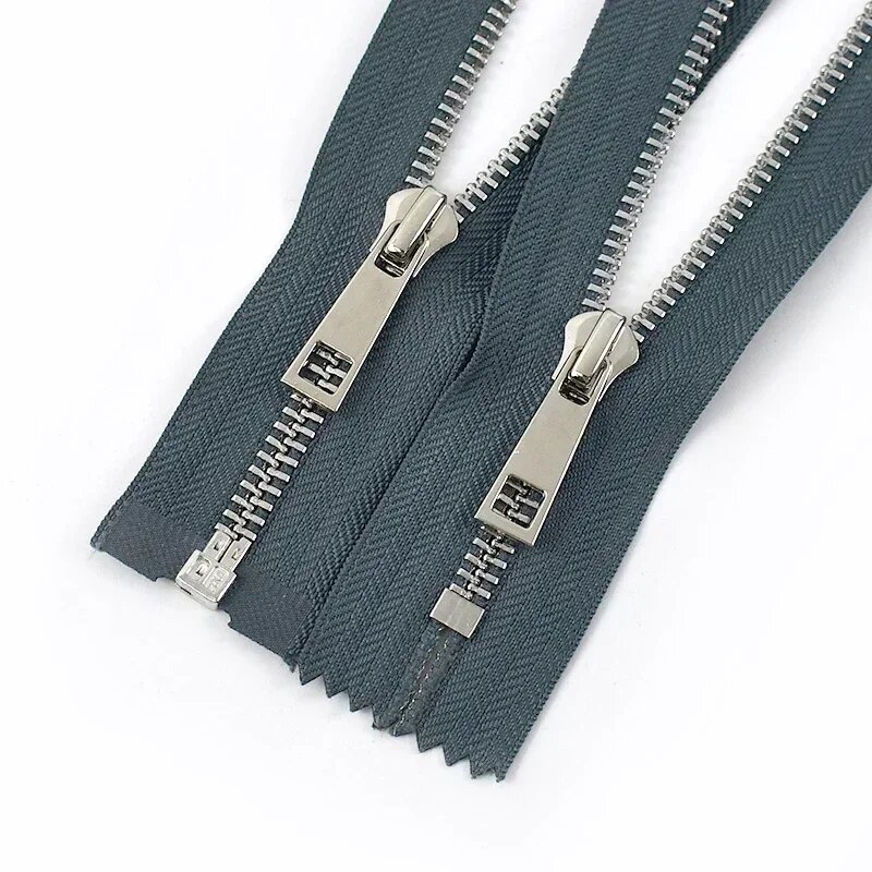 Meetee металлические молнии 2 шт, 15-30 см, 40-80 см Серый, DarkGray, CloseEnd-15cm