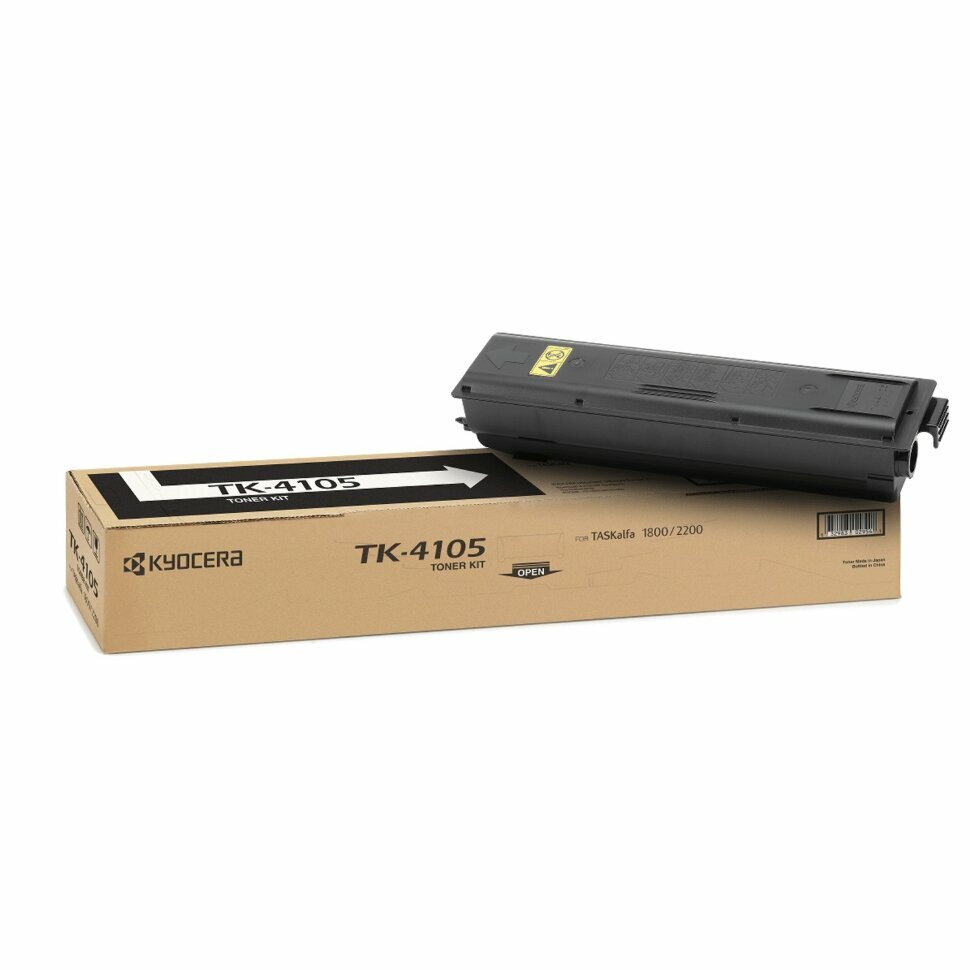Тонер-картридж KYOCERA (TK-4105) TASKalfa 1800/2200/1801/2201, черный, оригинальный, ресурс 15000 страниц, 1T02NG0NL0, 320788