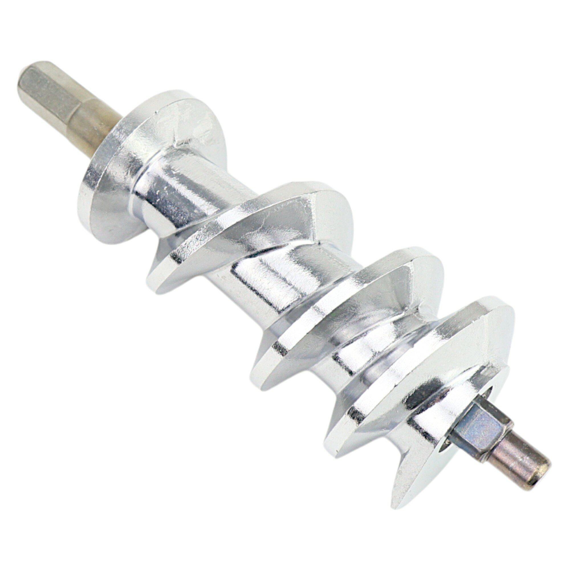 Шнек Kenwood KW712681, для мясорубки, металл, серый, внешний диаметр 52 мм, внутренний диаметр 14 мм