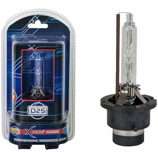 Лампа ксеноновая Xenite Premium D2S 85V-35W (P32d-2) 5000K Яркость +20% 1 шт.