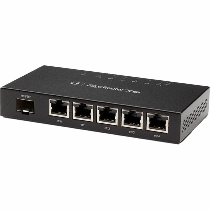 Маршрутизатор Ubiquiti X SFP (ER-X-SFP) 2 ядра (880 МГц), 5x 1G RJ45, 1xSFP