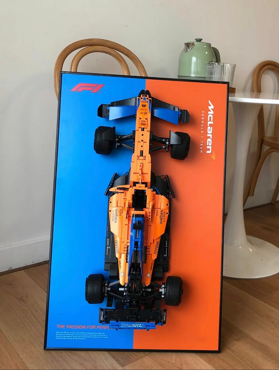 Подходит для гоночных автомобилей Lego, зеркало S-класса, 80x50x2,5 см, рама из алюминиевого сплава.