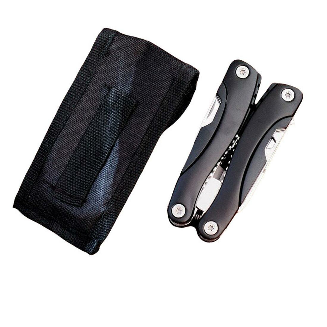 Универсальный мультитул, 9 в 1, с пассатижами, открывашкой, черный, 235г