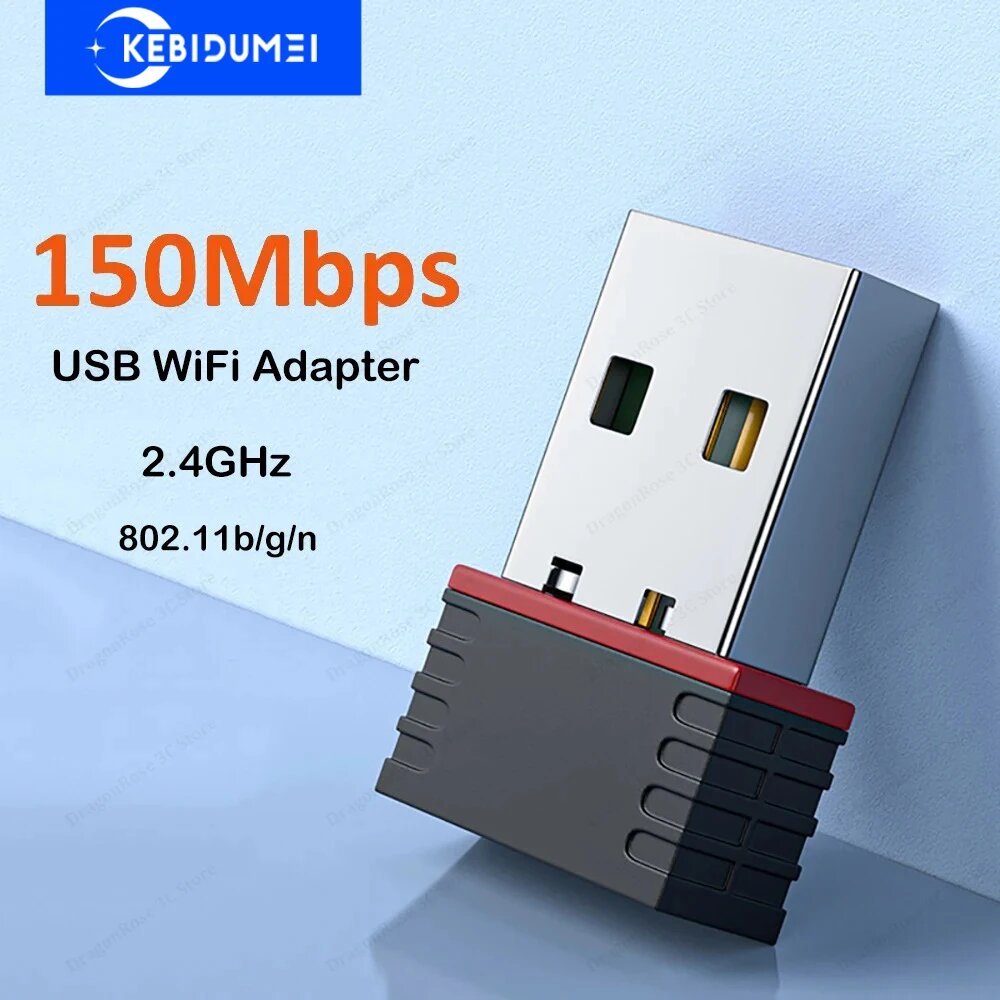 Kebidumei беспроводной адаптер Wi-Fi Bluetooth 4.2 150Mbps WiFi