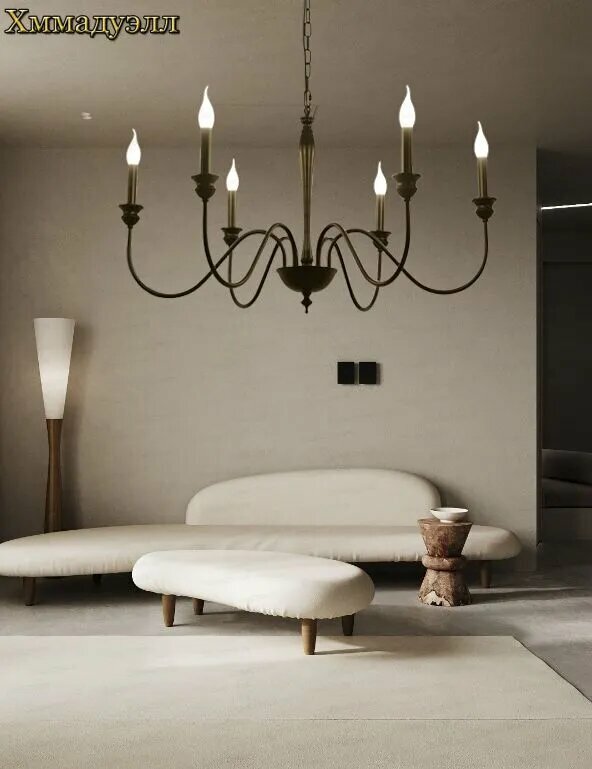 Люстра, E14, 40 Вт