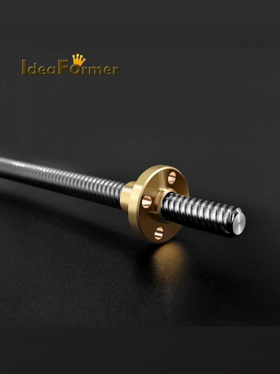 Ходовой винт T8 IdeaFormer 2 мм с гайкой для 3D-печати