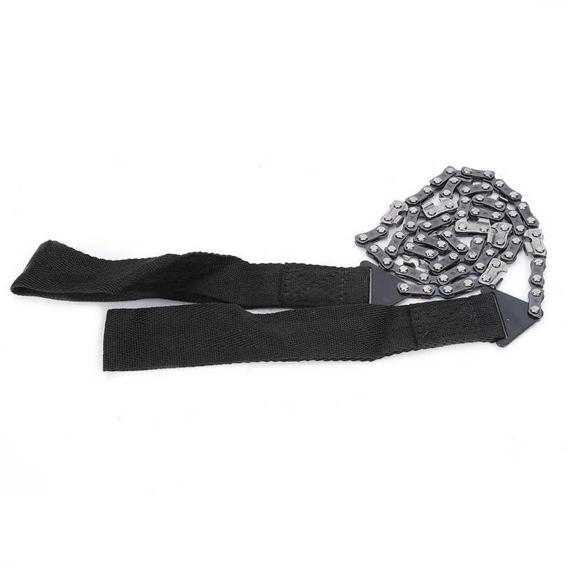 Карманная цепная пила, ручная цепная пила в чехле, аварийное снаряжение для выживания на открытом воздухе, складная веревка для веток деревьев, чай для сада, кемпинга