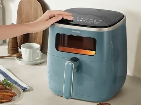 Аэрофритюрница Philips большой емкости бытовая полностью автоматическая без переворачивания фритюрница с дном в форме морской звезды