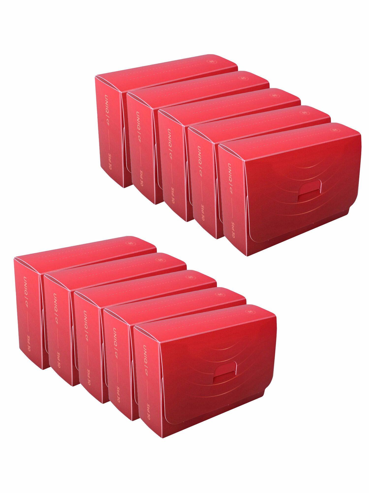 Картотеки Meeple House коробочки UCF Flexible GEN3 30 мм 10 шт разборная красная