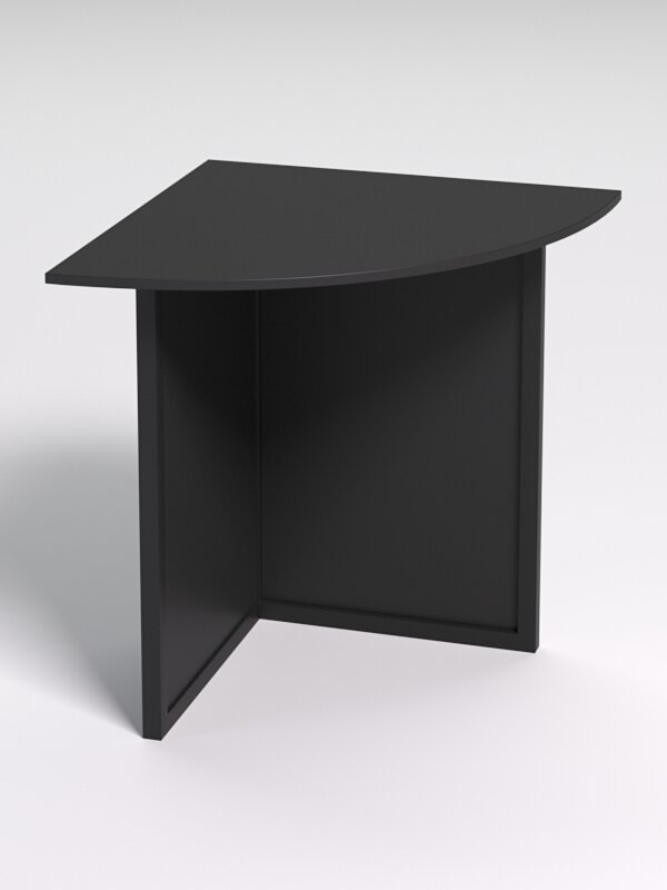 Стол угловой офисный СП-23 "стронг" в стиле лофт, Черный. Производитель товара - компания Westcom.