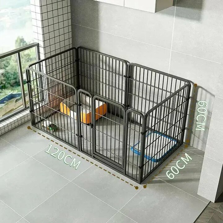 KNOW EASY-Клетка для собак/подходит для собак мелких и средних размеров/железный материал/