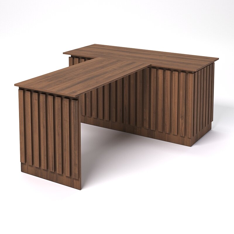 Стол руководителя №3 с приставкой брифингом, Орех. Производитель товара - компания Westcom.