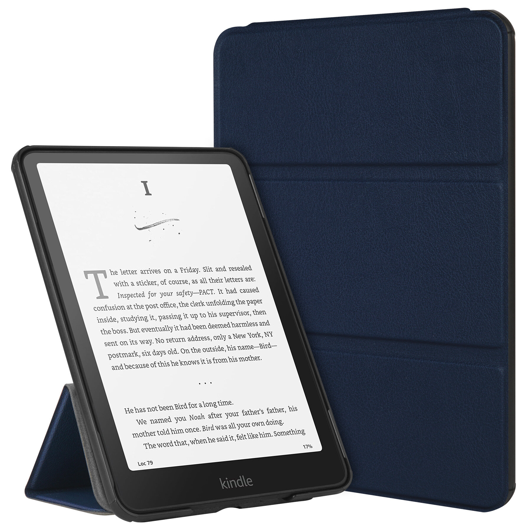 Чехол-книжка с подставкой для Amazon Kindle Paperwhite 12 Gen (7", 2024) dark blue