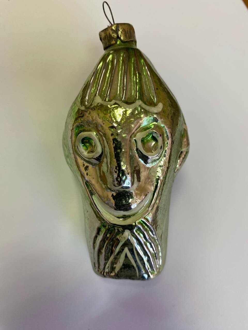 Игрушка на елку Идол, двусторонняя фигурка Винтаж из СССР