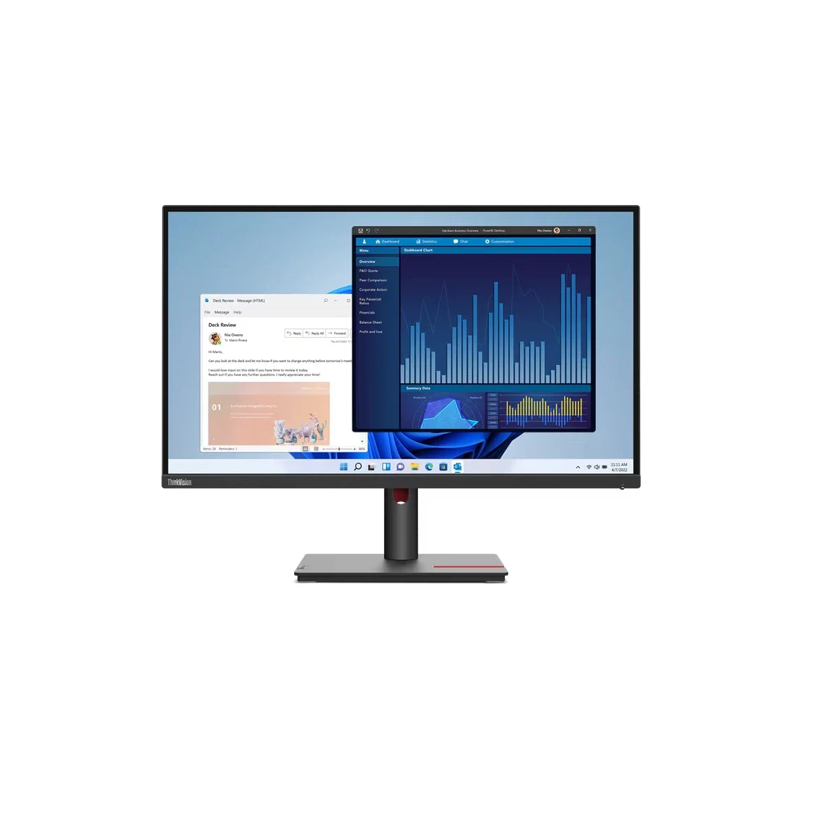 ЖК монитор LENOVO T27P-30, 27" (3840 х 2160) IPS WLED, частота 60Гц, черный, сенсорный экран