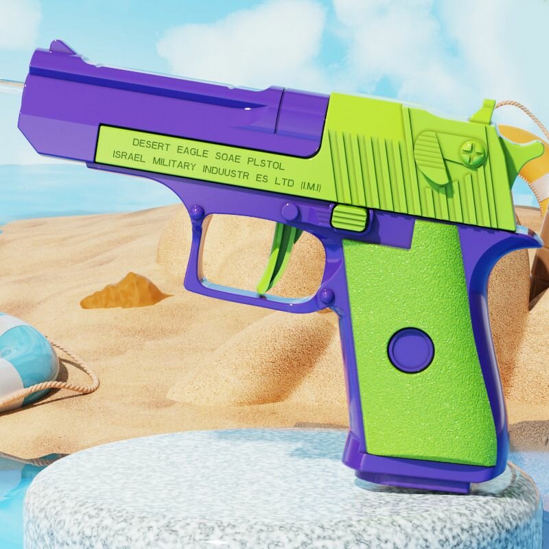 Мини-глок Desert Eagle, электрическая игрушечная водяная пушка, автоматический водяной бластер для детей