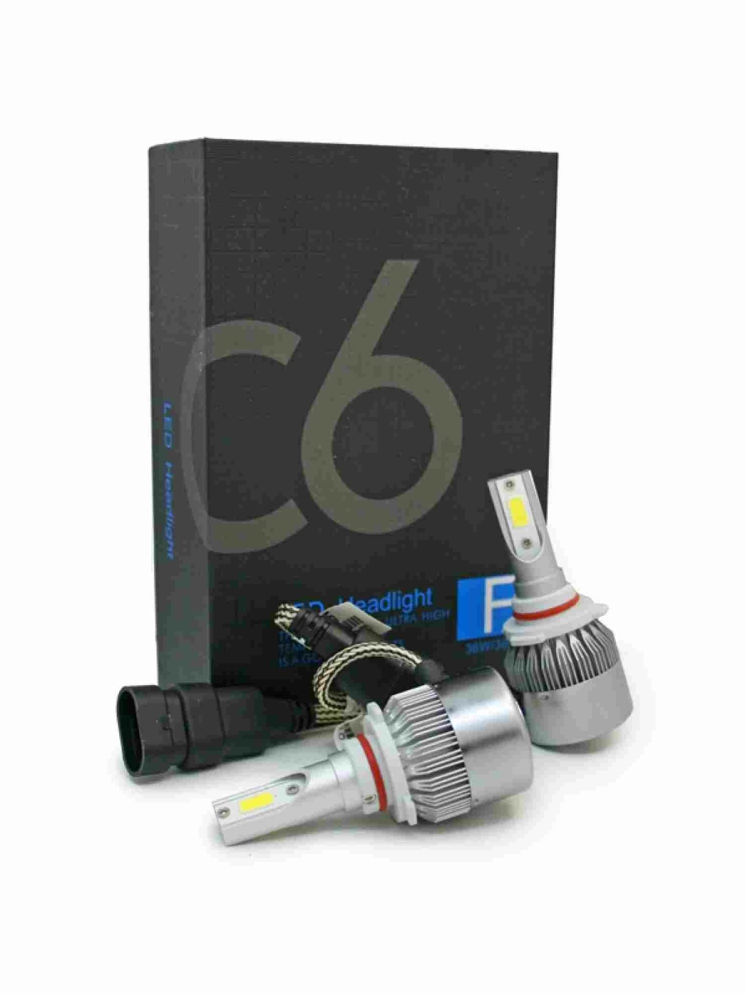 Светодиодные лампы головного света «C6» HB3/9005 6000К belais #RU-1717