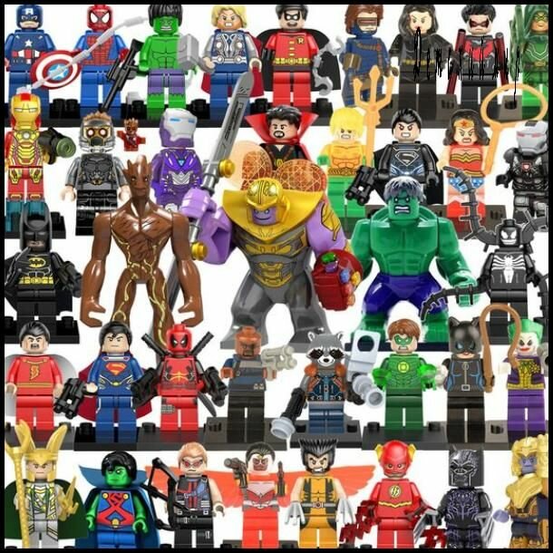 Лего фигурки Марвел 38 шт / супергерои Marvel / Набор фигурок Мстители