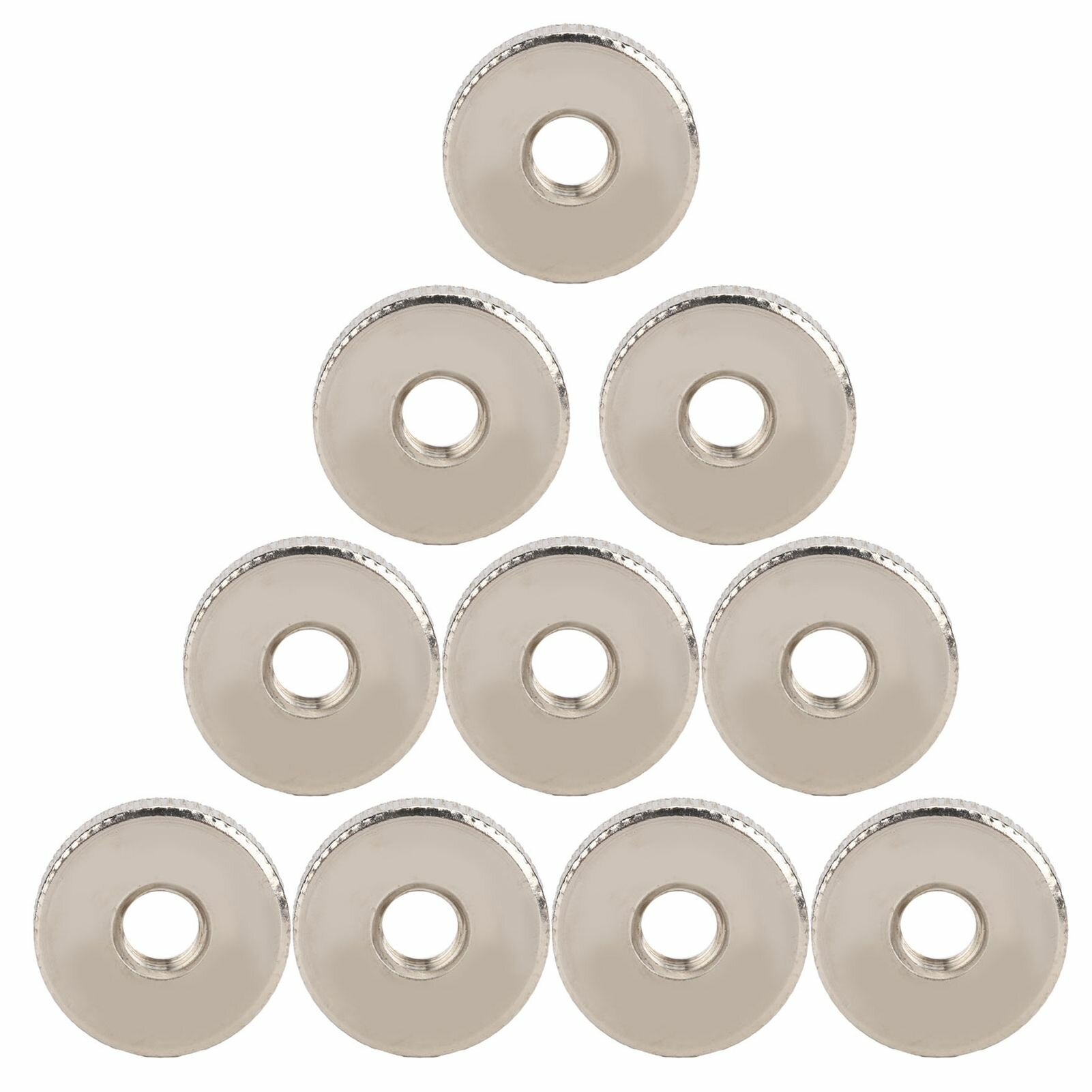 Накидные гайки (GB807), никелированные, M10 (10 шт.)