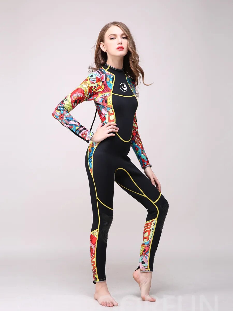 Женский купальник из цельного гидрокостюма толщиной 3 мм