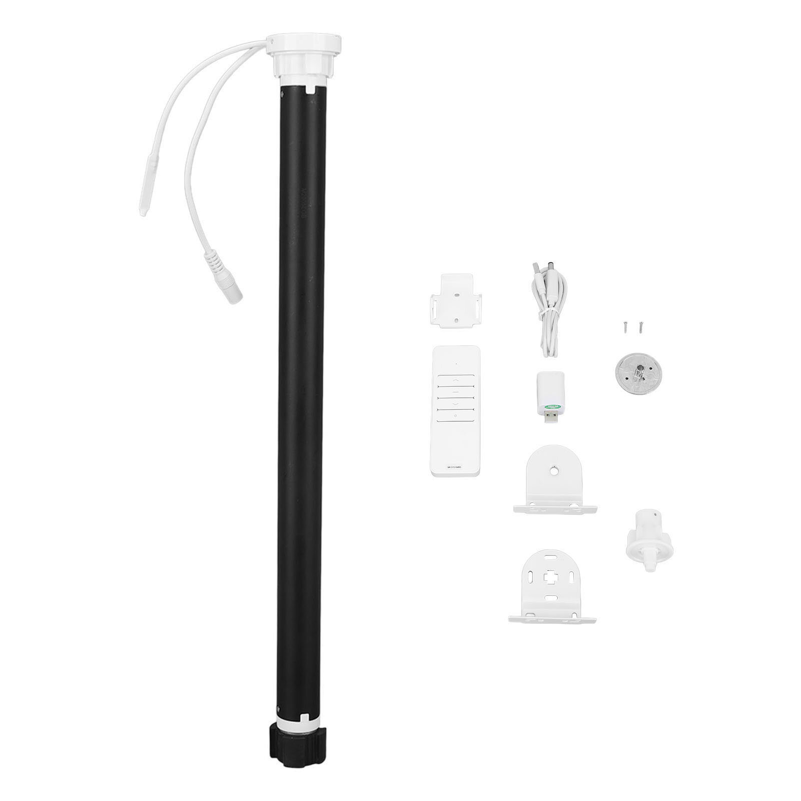 Электрические рулонные шторы с электроприводом, интеллектуальным перезаряжаемым двигателем, совместимы с трубками диаметром 38 мм и 40 мм, напряжение постоянного тока 7,4 В.