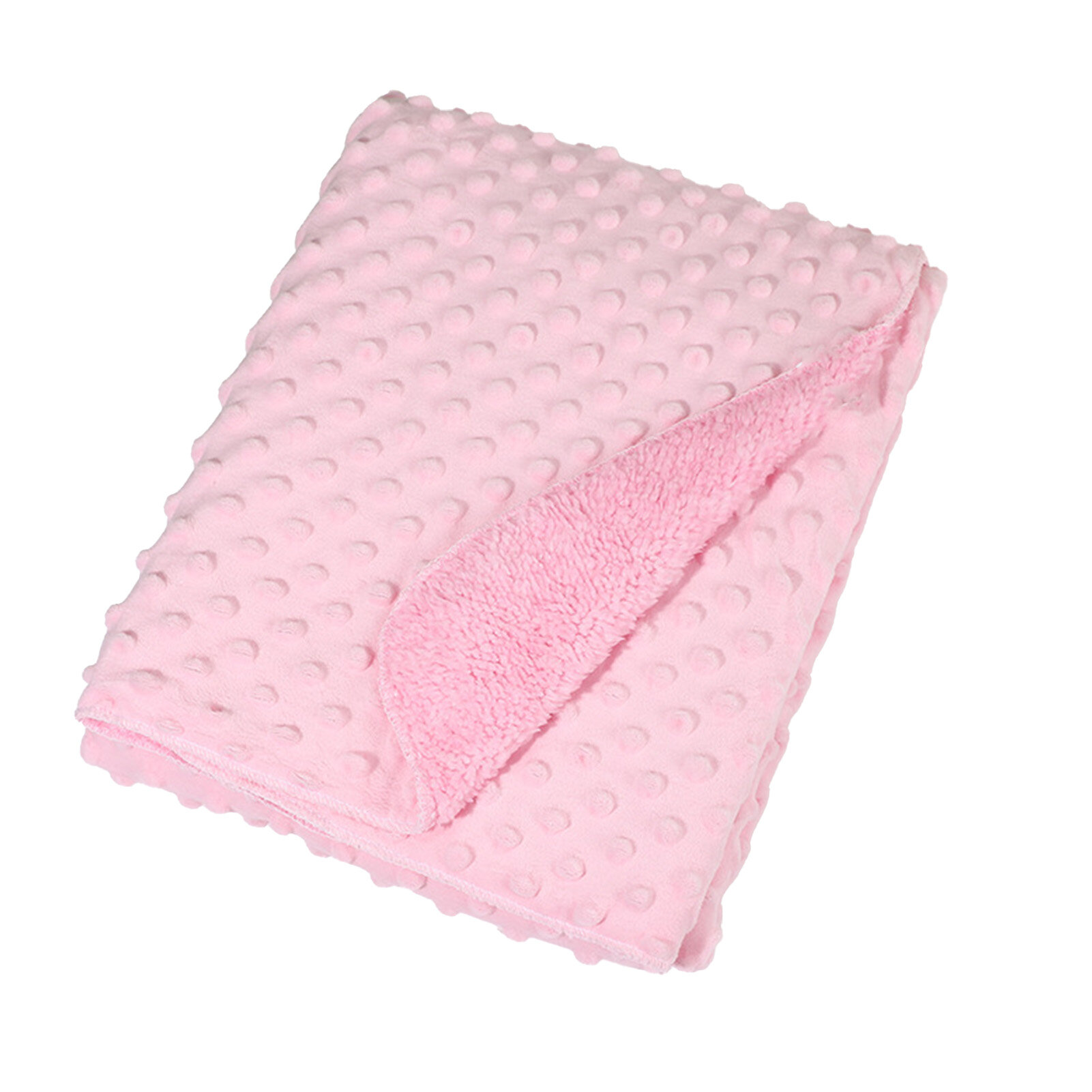 Детское одеяло легкое тепловое новорожденное детское одеяло супер мягкое получение пушистого одеяла для новорожденных младенцев розовый