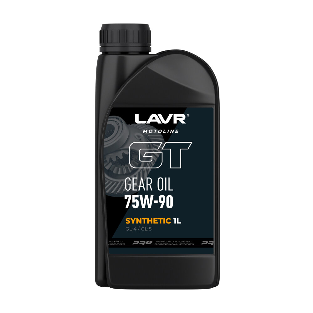 LAVR Трансмиссионное масло GT GEAR OIL 75W-90 GL4/5, 1 л