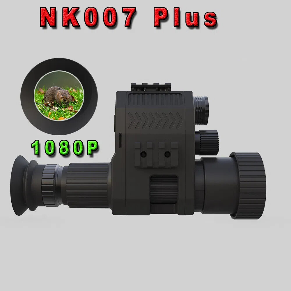 2025 Megaorei NK007Plus 1080P Night Vision Scope - AMOLED экран, 4X зум, лазерный IR 400 м, охотничья камера, наблюдение за дикой природой：NK007 Plus 940 no sd and battery