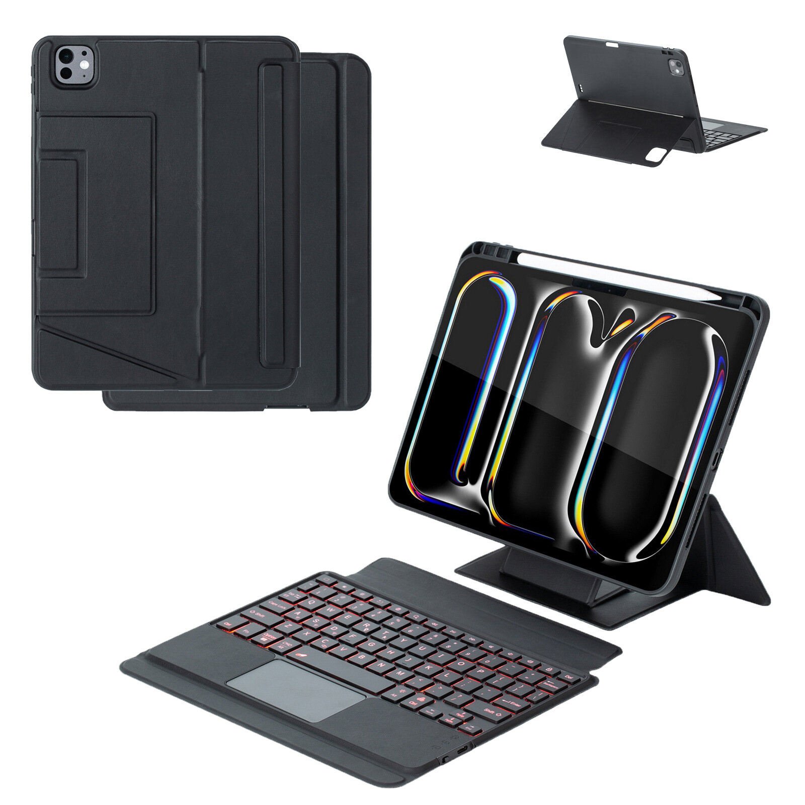 Чехол-клавиатура Pro13, для iPad mini 7/6, черный