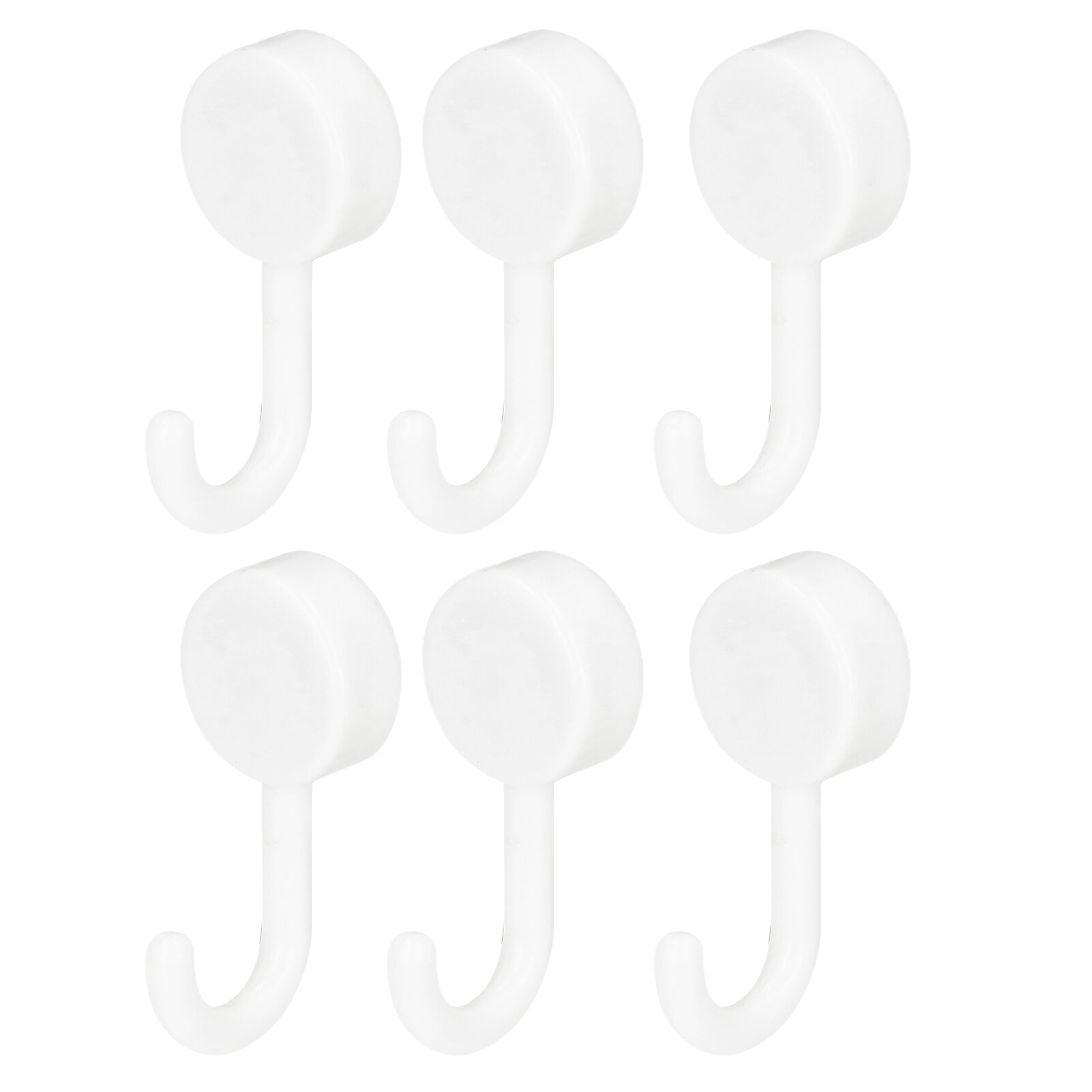 6 шт. магнитных крючков E18, неодимовые N52, нагрузка 0-5 кг, для гаража