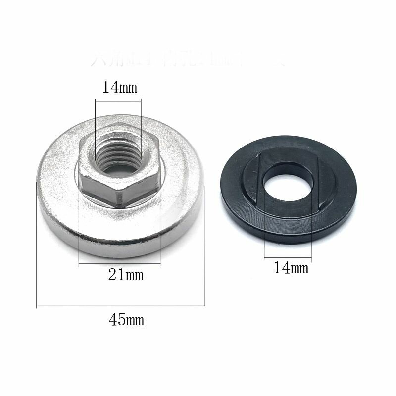 Гайка+шайба для УШМ резьба М14 (d-14/41мм) под ключ 22