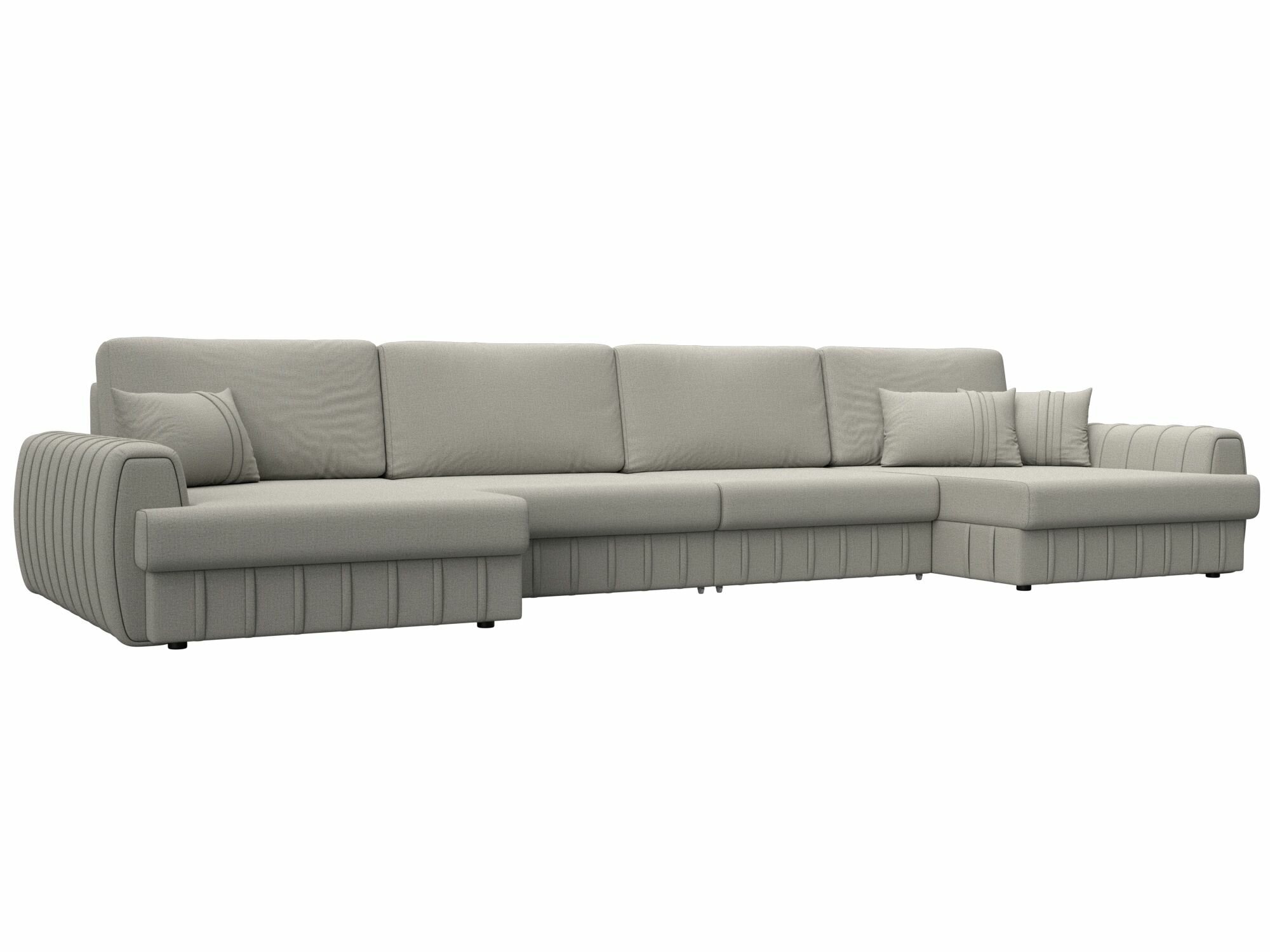 Диван П-образный Флоу НПБ Лонг, Рогожка