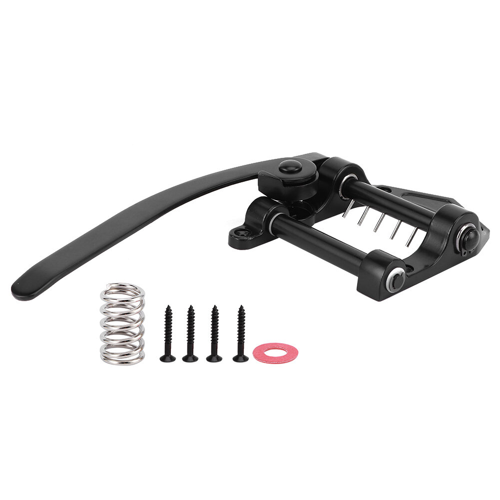 Струнодержатель Vibrato Bridge для электрогитары SG/Tele/LP Flat Top Tremolo System, черный
