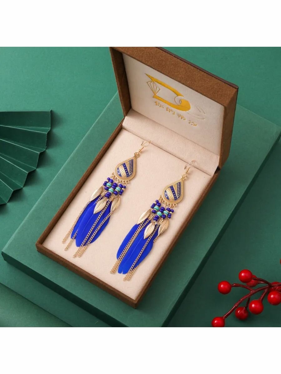 Серьги, искусственный камень