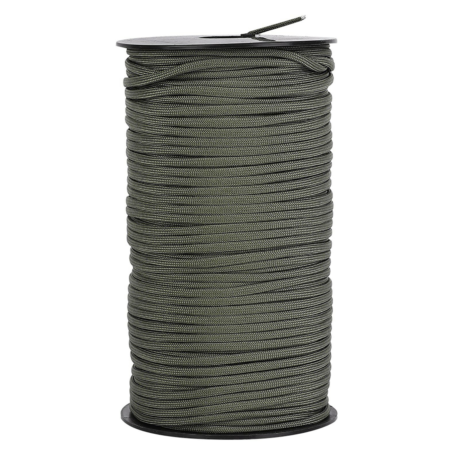 100-метровый страховочный трос для парашютного спуска на открытом воздухе, для спасательных работ и походов (темно-зеленый)