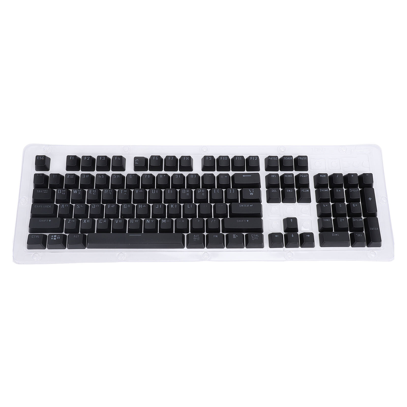 104pcs Клюки Установите abs Korean Keyboard Keycaps замена для 61 64 68 84 87 96 98 100 104 Механические клавиатуры черные