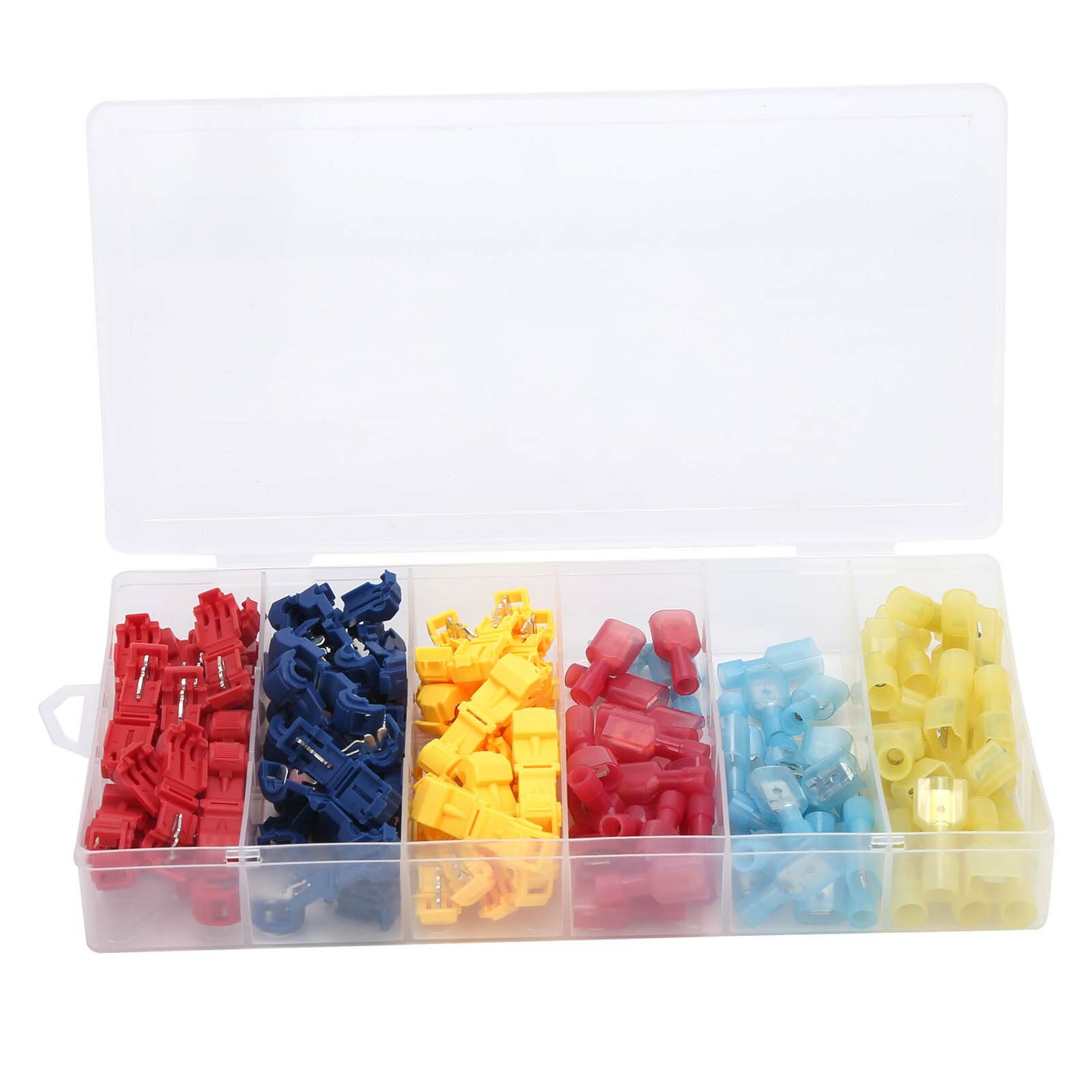 120PCS T ‑ Type Quick Electrical Cable Connectors Wire Terminal Crimp Wire Connector