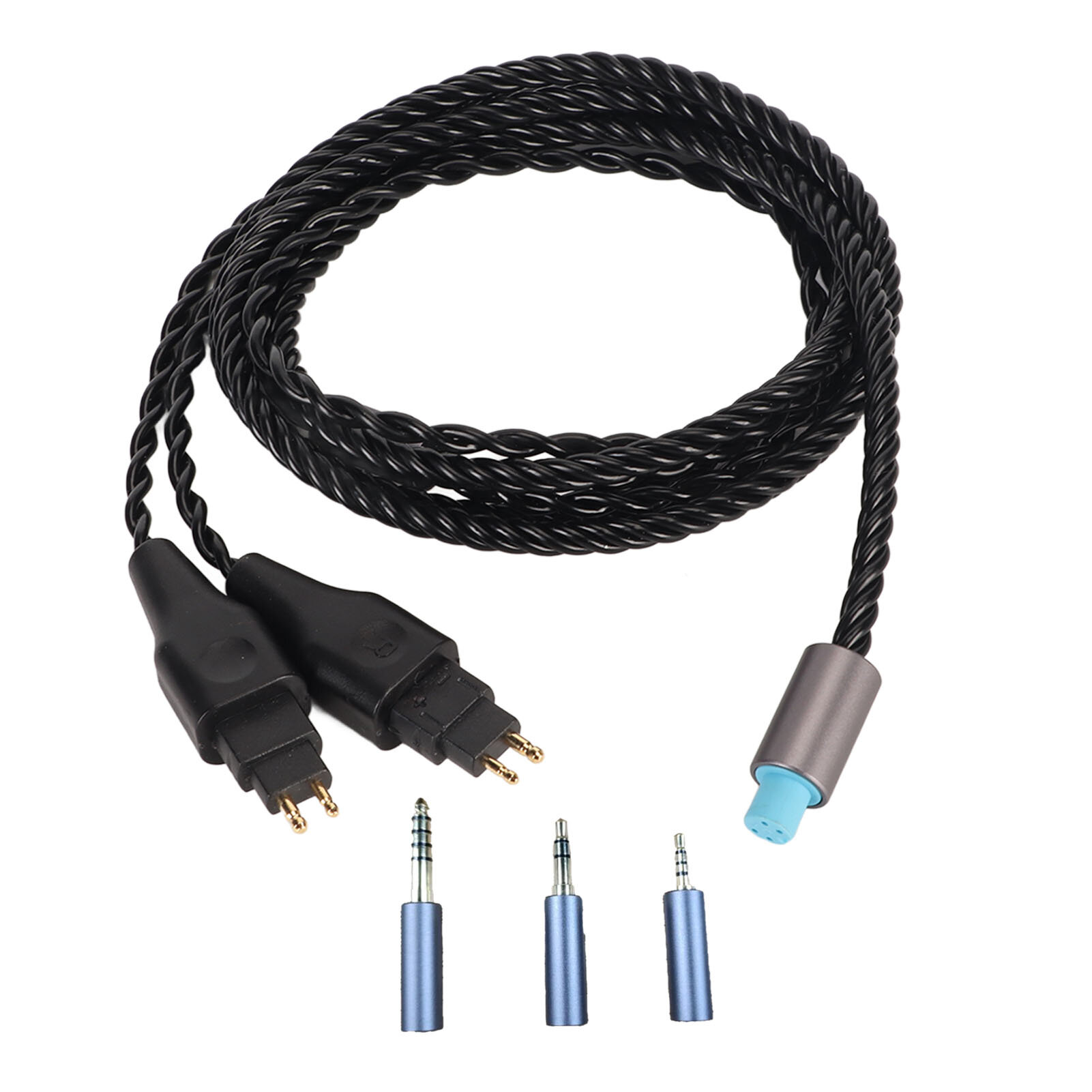 2-контактный звуковой кабель 3 в 1, замена посеребренного медного кабеля для HD650 HD660S HD6XX HD600 HD660 HD580 HD535 HD545, черный
