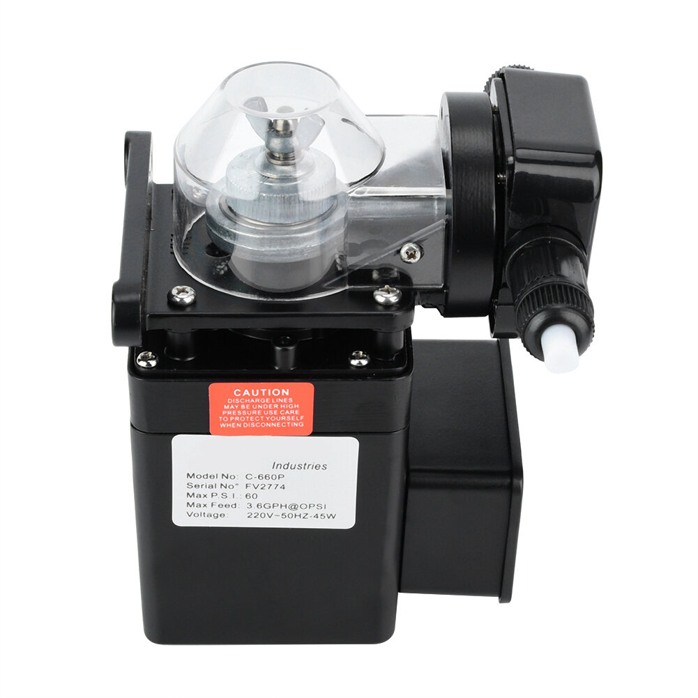 1шт Автоматический дозирующий насос для бассейна, измерительное дезинфицирующее оборудование, цвет как на картинках, напряжение 220V ~ 50HZ-45W, максимальное рабочее давление 125 psi (8.6 бар), максимальная температура жидкости 130 ℉(54 ℃), вес