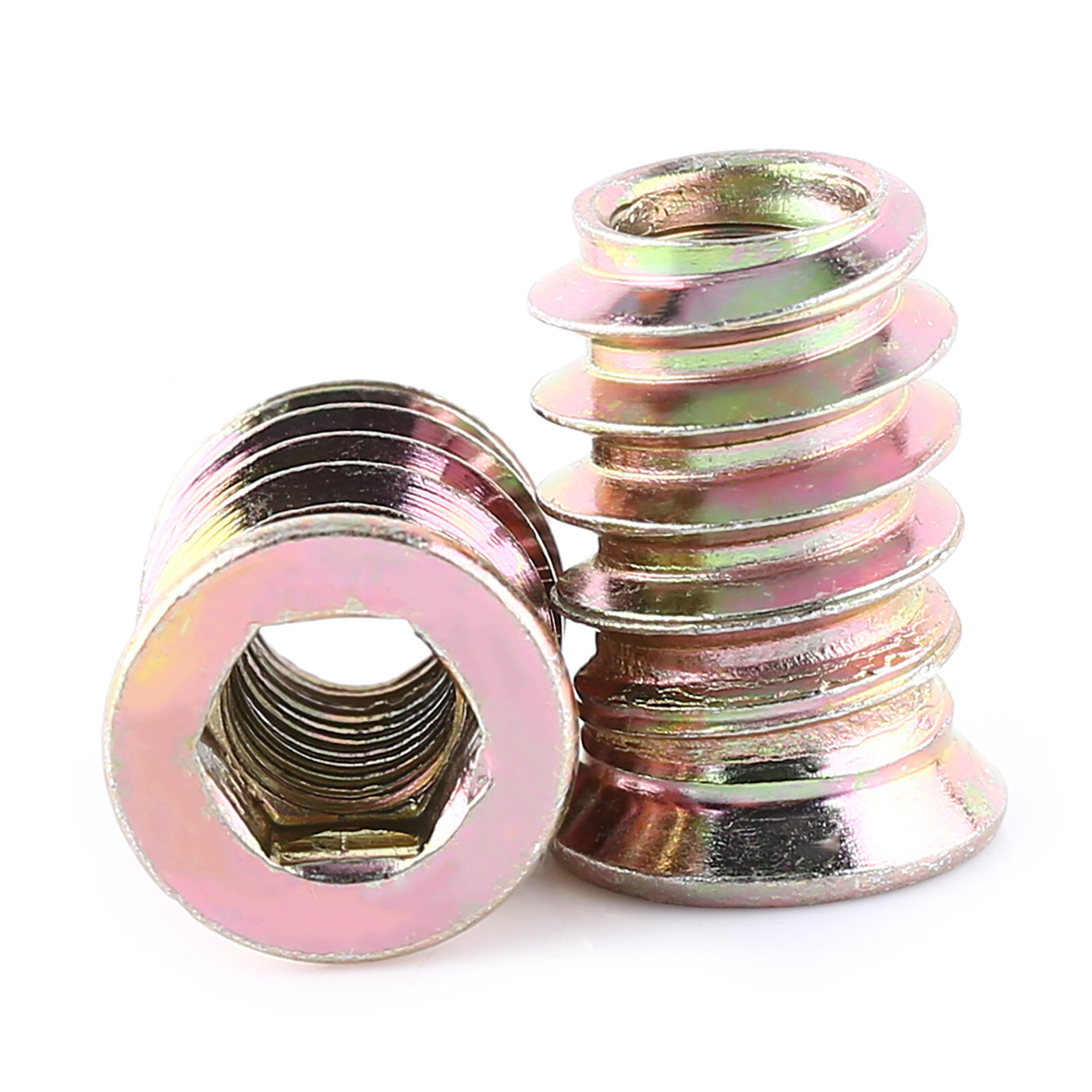 Крепежные элементы для мебели: шестигранный ключ M6x17 мм, резьбовая вставка, гайка, винт, прочная сталь.