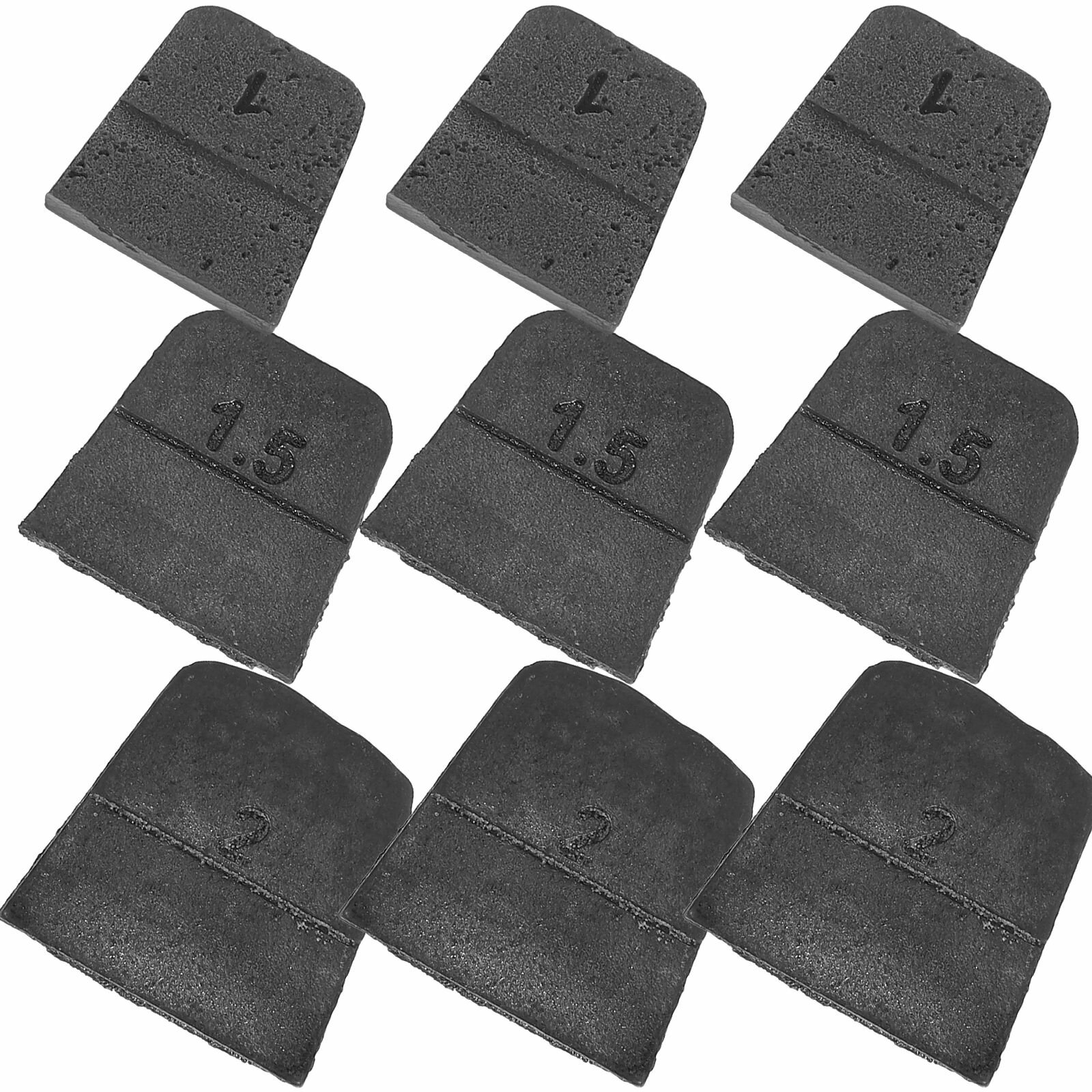 Клинья из железа для безопасной эксплуатации инструментов, устойчивость к нагрузкам, 9 штук, размер 2,50 2,50 0,80 см