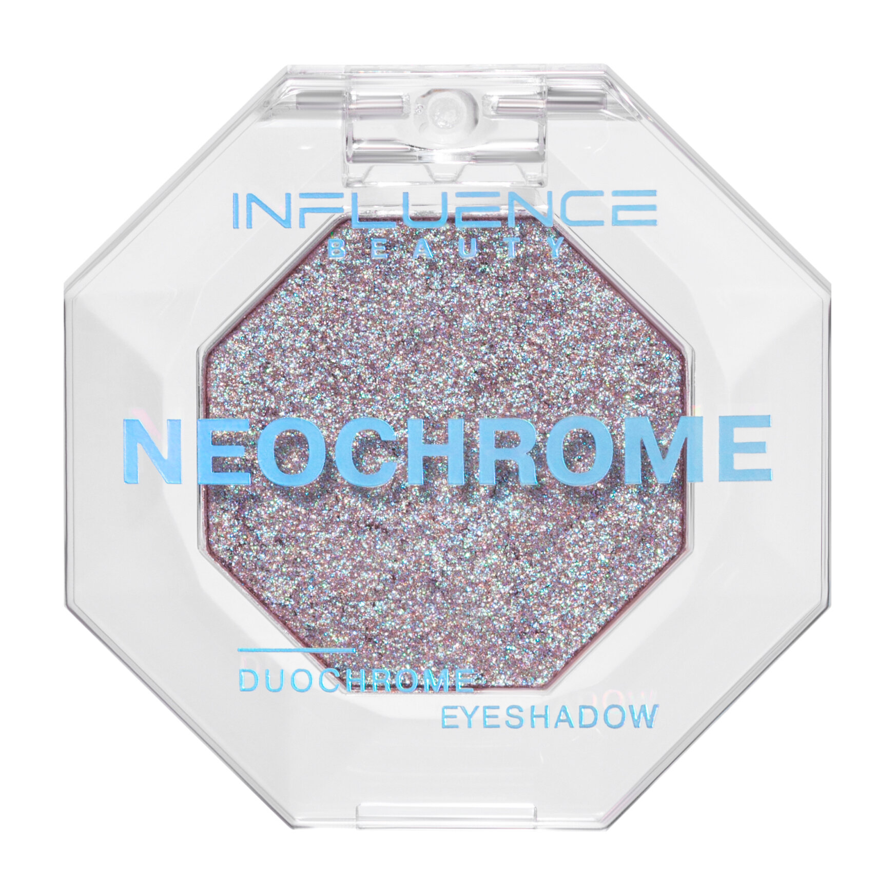 INFLUENCE BEAUTY Тени для век Neochrome дуохромные, 1,3 г, 05 Голубо-розовый Дуохром На Коричневой Подложке