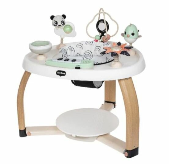 Игровой столик ходунок для ребенка Tiny Love Black & White Decor Collection 5-in-1 Here I Grow Stationary Activity Center