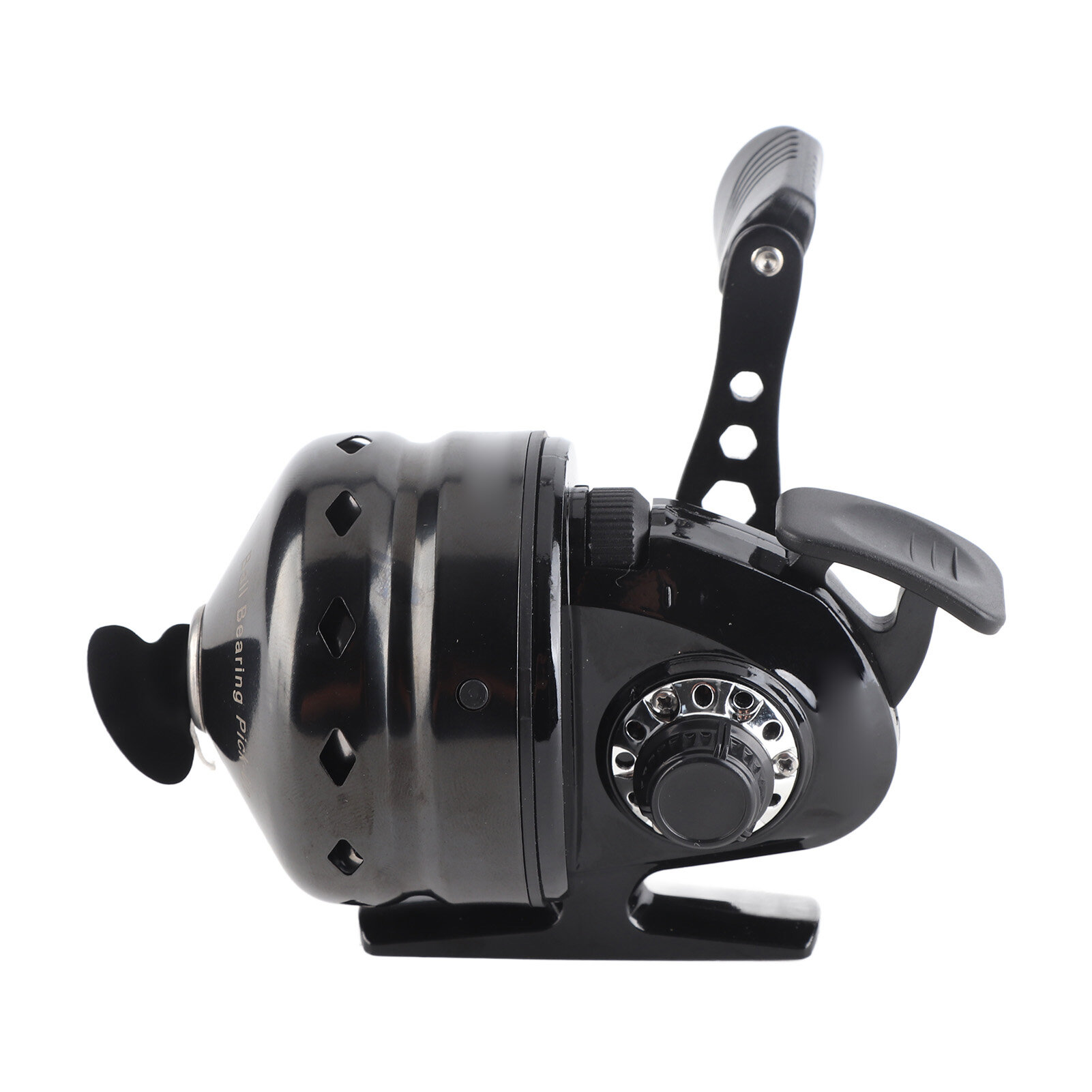 HYB30 Катушка для рыбалки с металлическим корпусом, встроенной леской, закрытой катушкой, креплением типа рогатки, аксессуар для рыбалки.