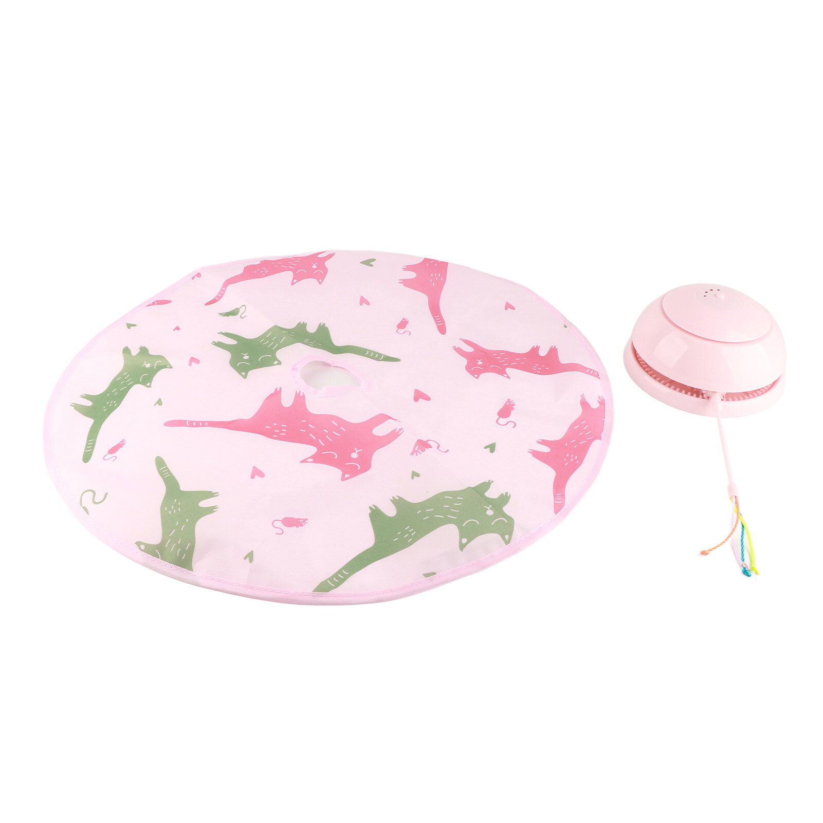 Игрушка для кошек "Поймай хвост" с интеллектуальным голосовым управлением, индукционная, с электронным скрытым движением, модель на батарейках, розовая