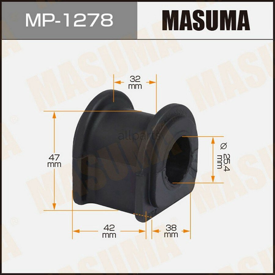 MASUMA MP-1278 Втулка стабилизатораA уп2