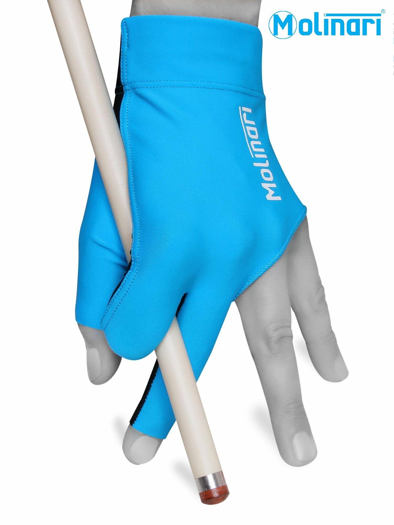 Перчатка для бильярда Molinari, голубая, левая, размер XL, 1 шт.