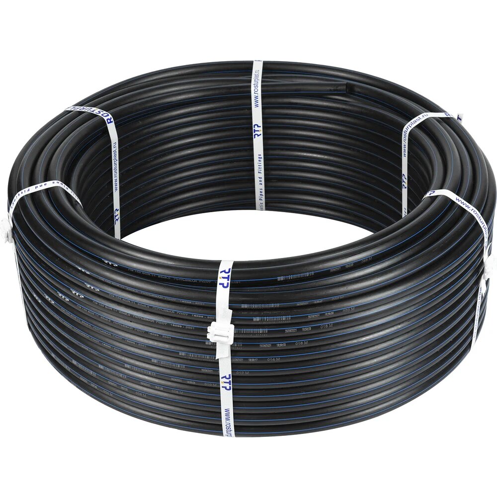 Питьевая напорная труба RTP ПНД ПЭ 100 d 25x2,0 мм (50 метров) РТП 11248, 50 л